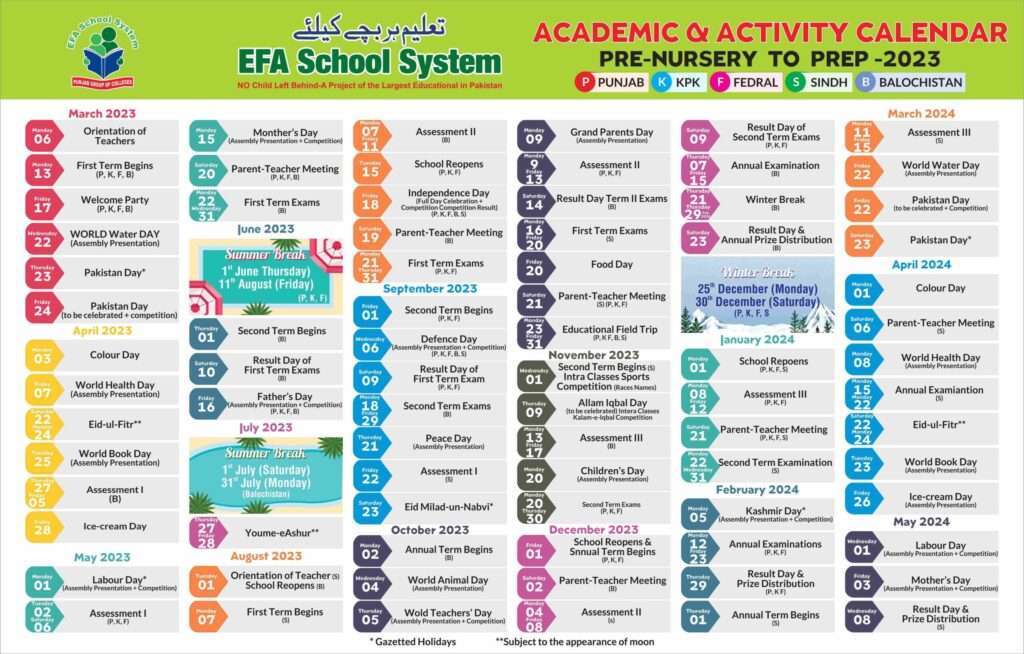 Pre-School – EFA School Systems
